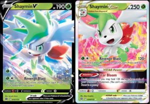 shaymin v & vstar 014/172 brilliant stars - ultra rare pokemon card lot