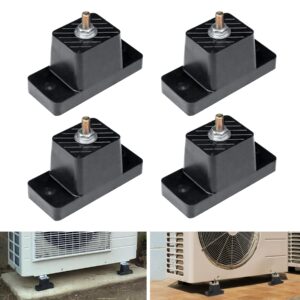 flehomo 4 pack anti-vibration rubber pads, isolating mount bracket for outdoor mini split air conditioner condenser