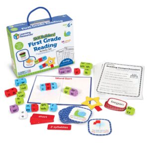 learning resources skill builders! 1st grade reading, homeschool, curriculum first grade, learning games, first grade, learning materials, 88 pieces, age 6+