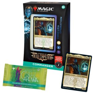 magic: the gathering streets of new capenna commander deck – obscura operation + collector booster sample pack