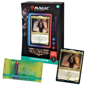 magic: the gathering streets of new capenna commander deck – maestros massacre + collector booster sample pack