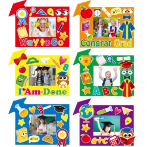 chiazllta 30 packs graduation picture frame craft kits for kids congrats grad diy craft art 2025 graduation party decoration favor home classroom game activities