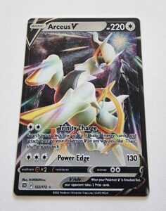 arceus v 122/172 brilliant stars - ultra rare pokemon card - holo foil