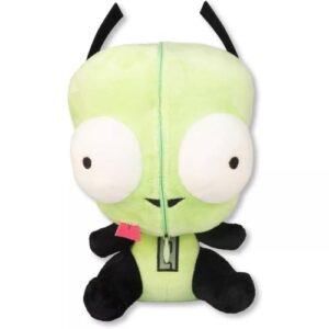 qmx quantum mechanix - invader zim - gir zippermouth plush 8 inches