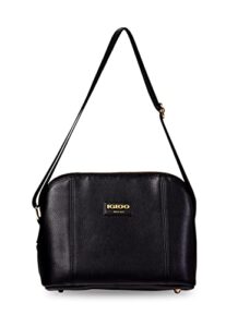 igloo black premium luxe crossbody softsided bag