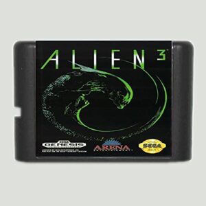 royal retro alien 3 16 bit game card for sega megadrive & genesis system (jap shell)