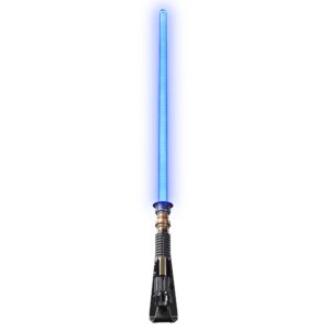 star wars the black series obi-wan kenobi force fx elite lightsaber with advanced led and sound effects, adult collectible roleplay item, multicolored (f3906)