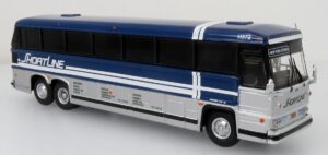 mci mc9 coach diecast bus short line,new york.1:87-ho scale iconic replicas new in the box,green