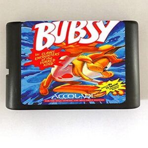 royal retro bubsy game cartridge newest 16 bit game card for sega mega drive / genesis system