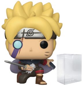 pop boruto: naruto the next generation - boruto with marks funko vinyl figure (bundled with compatible box protector case) multicolor 3.75 inches