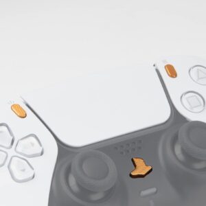 tomsin aluminum metal share, options, home buttons kit for ps5 controller (bronze)