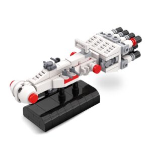 a new hope tantive iv building kit, rebel blockade runner famous movie model, space wars building set, awesome gift and movie collectible building toy for fans and kids (167 pieces)