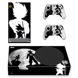 decal moments xb series s skin console xb series controllers skin anime goku video game console skins decal vinyl sticker dbz, multicolor, for xbox series s (4104)