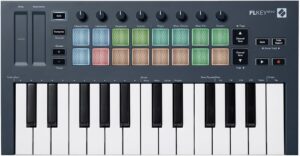 novation flkey mini - portable 25-key, usb, midi keyboard controller with fl studio integration for music production