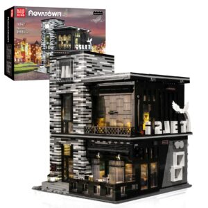 mould king 16042 building kits toy for kids, 3992 pieces moc bricks creative toys street view restaurant building model set,construction toys for adults