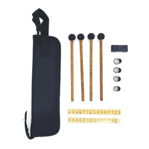 burning&lin steel tongue drum accessories set with mallets mallets stand finger picks notes stickers storage bag for steel drum tongue drum percussion instrument