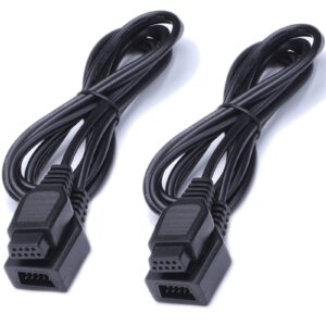 jofong 9 pin controller extension cable for av 620 hd 621 hd 821 classic retro game console plug and play wired video game controller gamepad extension cable 5.8ft 2-pack black