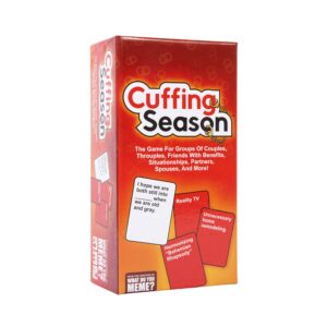 what do you meme? cuffing season – the party game for groups of couples, throuples, friends with benefits, situationships, partners, spouses and more