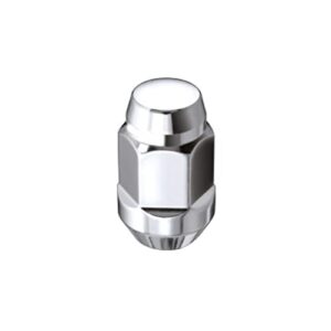 mcgard hex lug nut compatible with dodge daytona 1984-1993 | cone seat bulge style | m12 x 1.5 | 3/4 hex | 1.45in. length | box of 100 | chrome