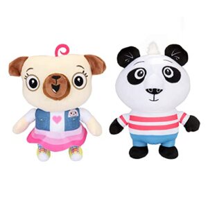 doloowee plush nico and chip toys best buddies official licensed 8” chip and nico stuffed animal toy plush in 2-pack bundle