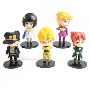 toysclubus toys club us set of 5 pcs of giorno giovanna bruno bucciarati kakyoin noriaki kujo jotaro dio stands jojo's bizarre adventure: gol