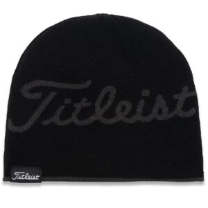 titleist men's standard lifestyle beanie essential, charcoal/black, one size