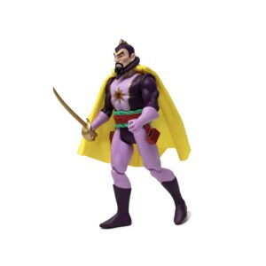 boss fight studio ming the merciless from flash gordon, king features comics power stars collectible action figure – retro-style figurine with accessories and detailed sculpting – 5” tall