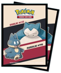 pokemon snorlax & munchlax 65ct deck protectors