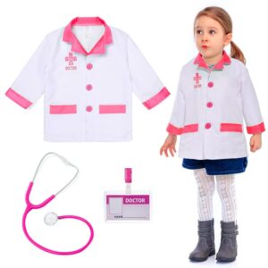 cheerful children toys doctor costume for kids doctor costume - kids lab coat - career day costume for kids - kids doctor coat