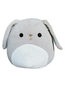 squishmallows official kellytoy easter squad squishy soft plush toy animal (8 inch, valentina grey bunny rabbit)