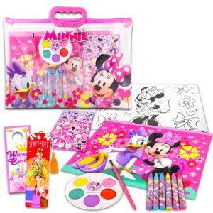 disney minnie mouse ultimate gift set - minnie stationery bundle with coloring book, coloring utensils, stickers, and more | minnie gift set