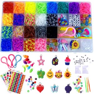 xytlax rubber band bracelet kit, loom making kit for girl, loom bands refill kits for children boy girls gift diy friendship bracelets- christmas holiday gifts