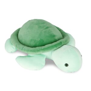 weigedu tortoise sea turtle stuffed animal plush toy, tortoise turtle cushion pillow for girls boys kids bedtime birthday christmas toddler gift, 16.5 inches