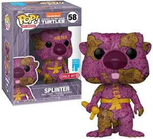 splinter artist series teenage mutant ninja turtles funko pop! vinyl figure with pop! protector - exclusive