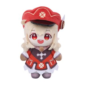 morrowind klee plush doll toy stuffed plushie figure for kids girls game fans (red, 20cm/7.87inch)