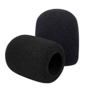 podmic pop filter foam cover - mic windscreen wind cover customized for rode podmic podcasting microphone to blocks out plosives（2pcs）