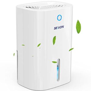 dehumidifiers for home, seavon dehumidifier with remote controller, working modes portable dehumidifiers perfect for bedroom, bathroom, basement, rv