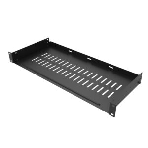 jingchengmei 1u disassembled vented rack shelf universal rack tray no lip for 19 inches network cabinet or server rack (8 inches deep)