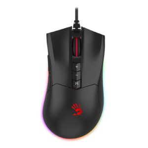 bloody es9pro fps rgb gaming mouse, pmw3389 chip, 16000 cpi, 2000hz report rate, 400ips, 4m onboard memory, fully programmable with advanced preset macros