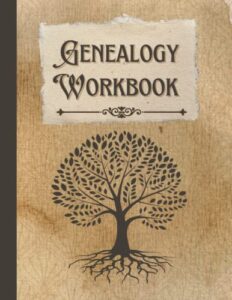 genealogy workbook and pedigree chart for both sides of your family: family tree chart for both parents, ancestry details sheets and research tools