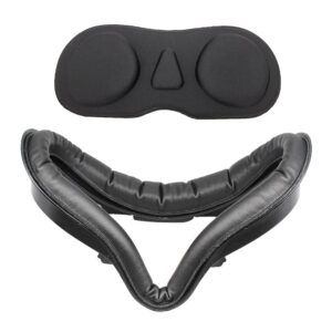 face cushion with protective lens cover for oculus quest 2, oculus replacement parts comfortable sweat-proof vr facial interface bracket, face cushion foam pad replacement compatible with oculus 2