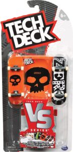 tech deck vs series sk8shop mini skateboard fingerboard, obstacle & challenge card set (zero)