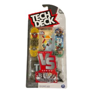 tech deck vs series sk8shop mini skateboard fingerboard, obstacle & challenge card set (primitive)