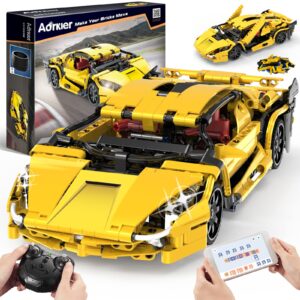 stem buidling toys for 6 7 8 9 10 11 12 + year old boys girls gifts remote control car toy building sets rc race model cars building kits,learning toys best birthday for kids (456pcs)