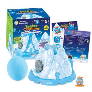 learning resources beaker creatures fizzing frost reactor - 6 pieces, ages 5+ volcano science kit for kids, stem toys, science experiments for kids