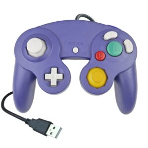 reiso classic ngc wired usb controller for windows pc mac (purple)