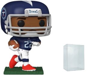 funko pop sports: titans derrick henry #145 vinyl figure (with eco tek protector case)