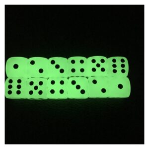 zym305 50pcs/lot 16mm luminous dice rounded corner drinking glowing dice nightclub bars dedicated entertainment dice games dice