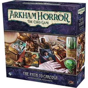 fantasy flight games arkham horror the card game the path to carcosa investigator expansion - enveil the madness! lovecraftian cooperative lcg, ages 14+, 1-4 players, 1-2 hour playtime, made