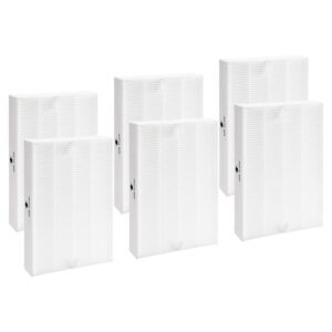 miflus 6pack premium r true hepa 13 filter,compatible with honeywell hpa300,hpa200，hpa100,hpa090,hrf-r3,hrf-r2&hrf-r1